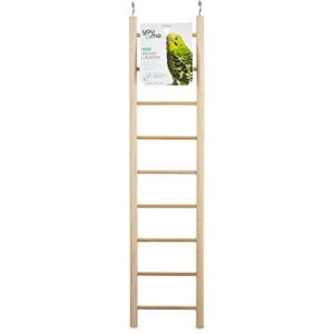 you & me bird 9-step wood bird ladder, 18" l