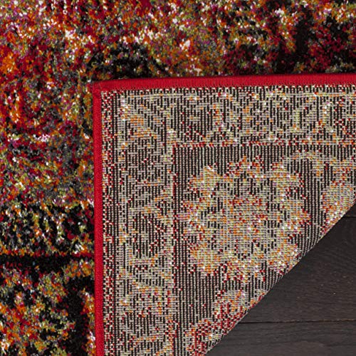 SAFAVIEH Vintage Hamadan Collection Accent Rug - 2'3" x 4', Red & Multi, Oriental Persian Design, Non-Shedding & Easy Care, Ideal for High Traffic Areas in Entryway, Living Room, Bedroom (VTH219A)