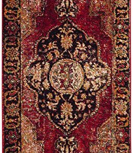 SAFAVIEH Vintage Hamadan Collection Accent Rug - 2'3" x 4', Red & Multi, Oriental Persian Design, Non-Shedding & Easy Care, Ideal for High Traffic Areas in Entryway, Living Room, Bedroom (VTH219A)