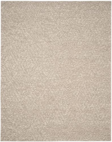 SAFAVIEH Natura Collection Area Rug - 9' x 12', Beige, Handmade Wool, Ideal for High Traffic Areas in Living Room, Bedroom (NAT623B)