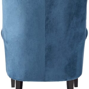 Christopher Knight Home Tomlin Velvet Club Chair, Cobalt 32D x 31W x 41H Inch