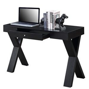 Convenience Concepts Newport 1 Drawer Desk, Black