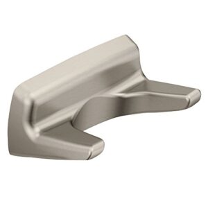 moen p5030bn donner contemporary double robe hook, brushed nickel