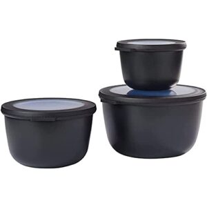 mepal cirqula dlg (500 + 1000 + 2000) nordic black 3 set plastic, plastic, nordic schwarz, 19.2 x 12 cm