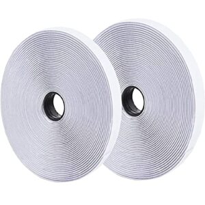 0.75 inch×82 feet /25m white self adhesive hook and loop tape sticky back fastening tape, self-adhesive tapes for stationery and household purposes