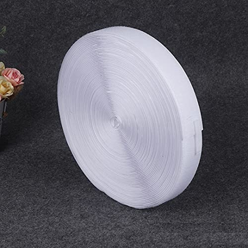 0.75 Inch×82 Feet /25m White Self Adhesive Hook and Loop Tape Sticky Back Fastening Tape, Self-Adhesive Tapes for Stationery and Household Purposes