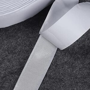 0.75 Inch×82 Feet /25m White Self Adhesive Hook and Loop Tape Sticky Back Fastening Tape, Self-Adhesive Tapes for Stationery and Household Purposes