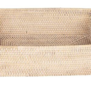 Kouboo 1060123 Laguna Rattan Shelf & Organizing Basket, Off White/Latte