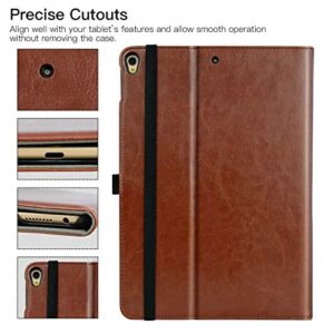 Ztotop Case for iPad Air 3rd Generation 2019/iPad Pro 10.5 Inch 2017, Premium PU Leather Business Folding Stand Folio Cover for iPad Air 3 Gen, Brown