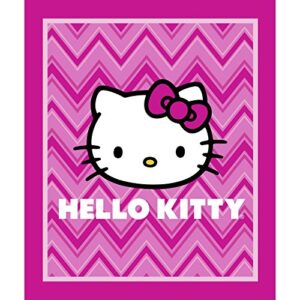 hello kitty fabric - hello kitty quilting panel - sc142 - panel is 35" x 44" - by spring's creative - 100% cotton