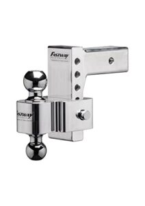 fastway flash 42-00-2625 e series hd adjustable aluminum ball mount with 6 inch drop, 2.5 inch shank, and chrome plated balls