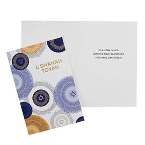 Hallmark Tree of Life Rosh Hashanah Card Assortment, L'Shanah Tovah and L'Chaim (6 cards with Envelopes)