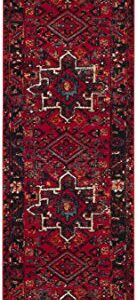 SAFAVIEH Vintage Hamadan Collection Accent Rug - 2'3" x 4', Red & Multi, Oriental Persian Design, Non-Shedding & Easy Care, Ideal for High Traffic Areas in Entryway, Living Room, Bedroom (VTH211A)