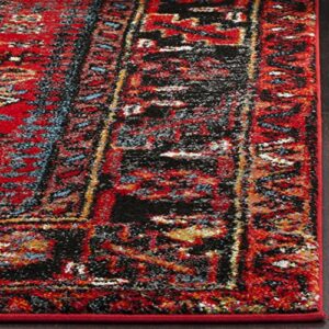 SAFAVIEH Vintage Hamadan Collection Accent Rug - 2'3" x 4', Red & Multi, Oriental Persian Design, Non-Shedding & Easy Care, Ideal for High Traffic Areas in Entryway, Living Room, Bedroom (VTH211A)