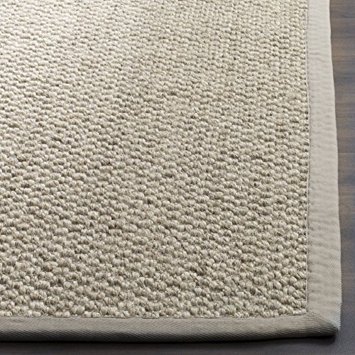 SAFAVIEH Natural Fiber Collection Area Rug - 8' x 10', Marble, Sisal Design, Easy Care, Ideal for High Traffic Areas in Living Room, Bedroom (NF525C)