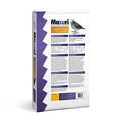 Mazuri | Nutritionally Complete Large Bird Food | 25 Pound (25 lb.) Bag