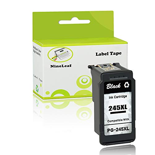 NineLeaf Remanufactured High Yield Ink Cartridge Compatible for Canon PG-245XL PG-245 245XL 245 XL use for Pixma MX492 MG2522 MG2922 MG2920 MG2520 MG2420 MX490 Printers with Ink Level Chip