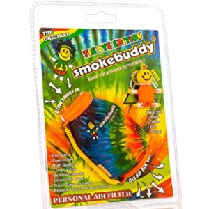 Smoke Buddy Personal Air Purifier Cleaner Filter Removes Odor - Tie Dye Orange