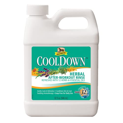 Absorbine CoolDown Herbal After Workout Rinse, 12 Herbs & Essential Oils, Soap-Free Formula, Concentrate Makes 32 Gallons