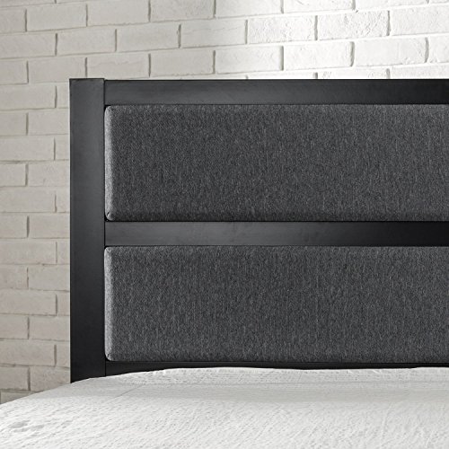 Zinus Jessica Modern Studio Upholstered Metal Headboard, King