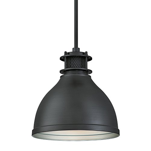 Westinghouse Lighting 6326800 One-Light Indoor Pendant, Matte Gun Metal Finish with Mesh Detail, Brushed Gunmetal