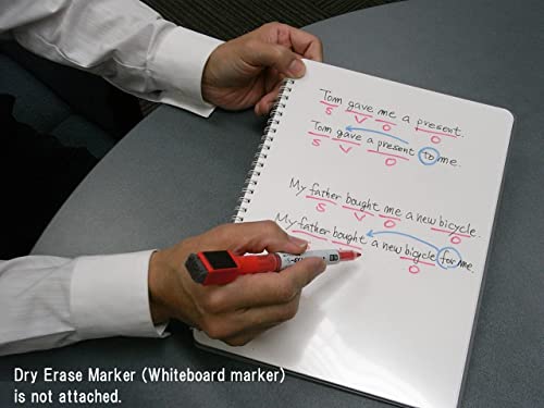 Nu Board A4 Size (8.8 x 11.9 inch) USA Edition NAA4N4US08 Whiteboard Notebook - Dry Erase Notebook - Environmentally Reusable Notebook - Dry erase marker is not attached.