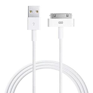 t-h-see ipad cable, 6ft white 30 pin to usb cable high speed sync charging cord cables for iphone 4/4s, iphone 3g/3gs, ipad 1/2/4, ipod