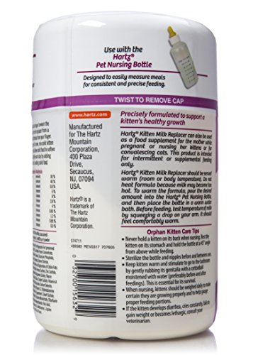 Hartz Powdered Kitten Milk Replacer Formula - 11Oz