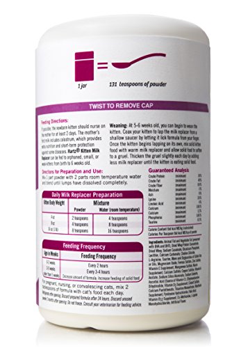 Hartz Powdered Kitten Milk Replacer Formula - 11Oz