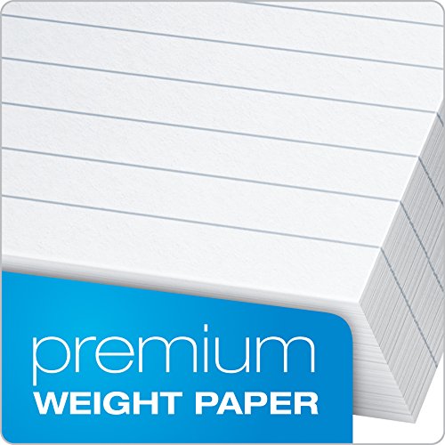 Oxford Self-Stick Index Cards, 3 x 5 Inch, Ruled, White, Premium Weight Paper, 400 Pack (61400A)