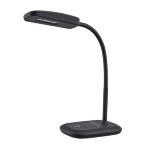 sunbeam flexible neck led desk lamp adjustable light energy star black