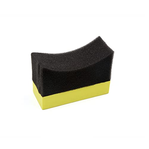 uxcell Car Vehicle Professional Tyre Tire Dressing Applicator Curved Foam Sponge Pad