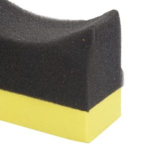 uxcell Car Vehicle Professional Tyre Tire Dressing Applicator Curved Foam Sponge Pad