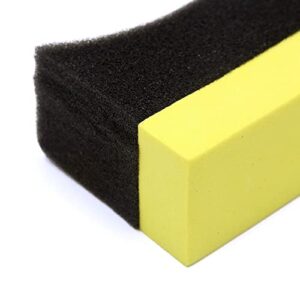 uxcell Car Vehicle Professional Tyre Tire Dressing Applicator Curved Foam Sponge Pad