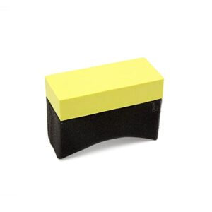 uxcell Car Vehicle Professional Tyre Tire Dressing Applicator Curved Foam Sponge Pad