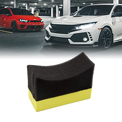 uxcell Car Vehicle Professional Tyre Tire Dressing Applicator Curved Foam Sponge Pad