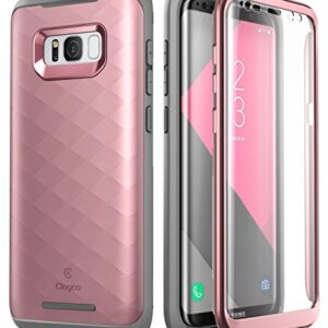 Galaxy S8 Case, Clayco [Hera Series] [Updated Version] Full-Body Rugged Case with Built-in Screen Protector for Samsung Galaxy S8 (2017 Release) (Rosegold)