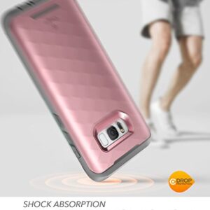 Galaxy S8 Case, Clayco [Hera Series] [Updated Version] Full-Body Rugged Case with Built-in Screen Protector for Samsung Galaxy S8 (2017 Release) (Rosegold)