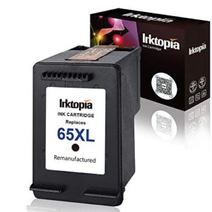 inktopia remanufactured replacement for hp 65 65xl n9k04an ink cartridges updated chip high yield work with hp envy 5055 5052 5058 deskjet 3755 2652 2655 3752 3730 3720 3721 3722 printer 1 black