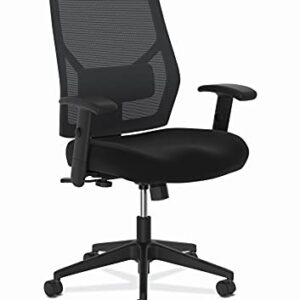 HON Crio High-Back Task Chair - Fabric Mesh Back Computer Chair for Office Desk, in Black (HVL581)