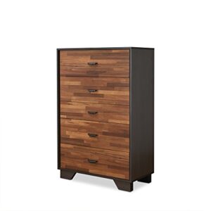 acme furniture eloy chest, walnut/espresso