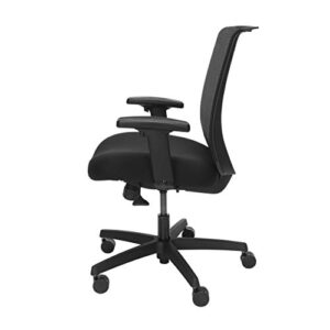 HON Convergence Mesh Back Task Chair with Height-Adjustable Arms, in Black