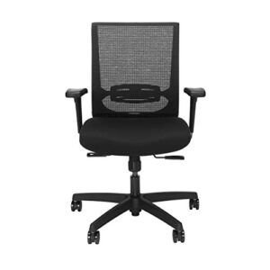 HON Convergence Mesh Back Task Chair with Height-Adjustable Arms, in Black