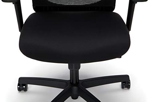 HON Convergence Mesh Back Task Chair with Height-Adjustable Arms, in Black