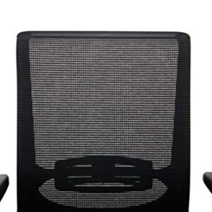 HON Convergence Mesh Back Task Chair with Height-Adjustable Arms, in Black