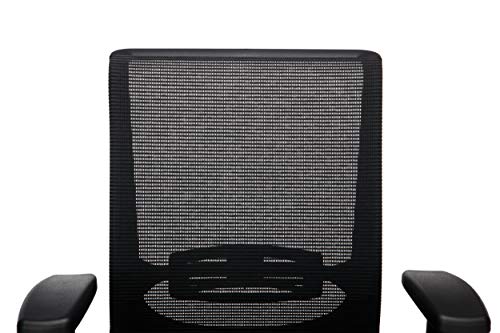 HON Convergence Mesh Back Task Chair with Height-Adjustable Arms, in Black