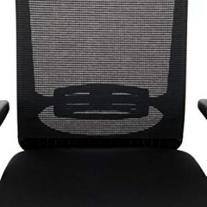 HON Convergence Mesh Back Task Chair with Height-Adjustable Arms, in Black