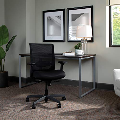 HON Convergence Mesh Back Task Chair with Height-Adjustable Arms, in Black