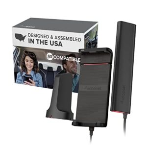 weboost drive sleek - car cell phone signal booster with cradle mount| boosts 5g & 4g lte for all u.s. carriers- verizon, at&t, t-mobile | magnetic roof antenna | made in usa | fcc approved (470135)