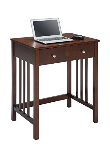 Convenience Concepts Designs2Go Mission Desk with Keyboard Drawer, Espresso